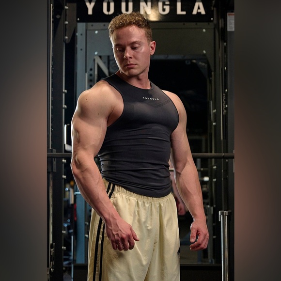 YoungLA | Shirts | Youngla 343 Supervillain Compression Tank Top Black ...